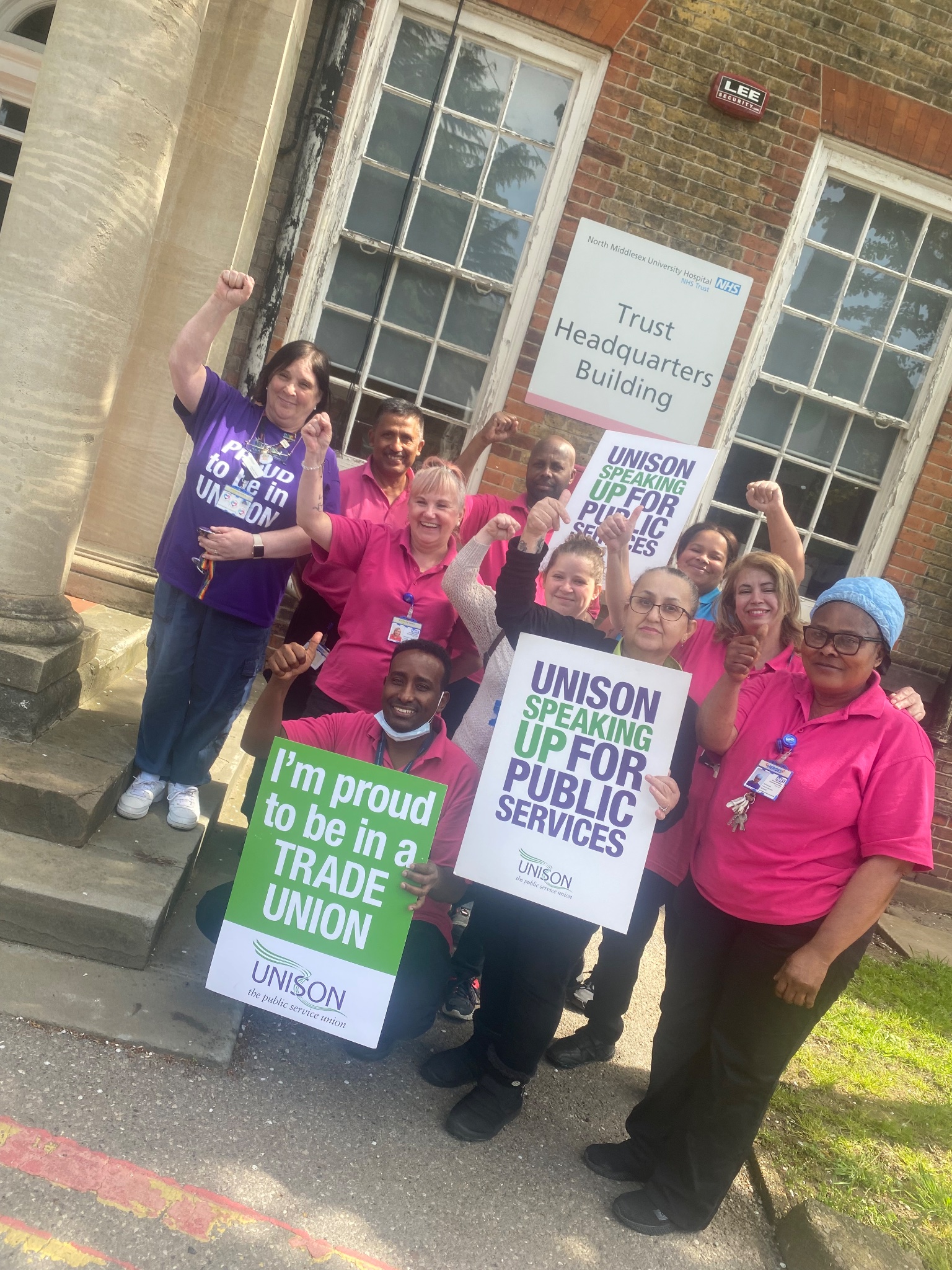 Cleaning and catering staff at North Middlesex University Hospital to ...