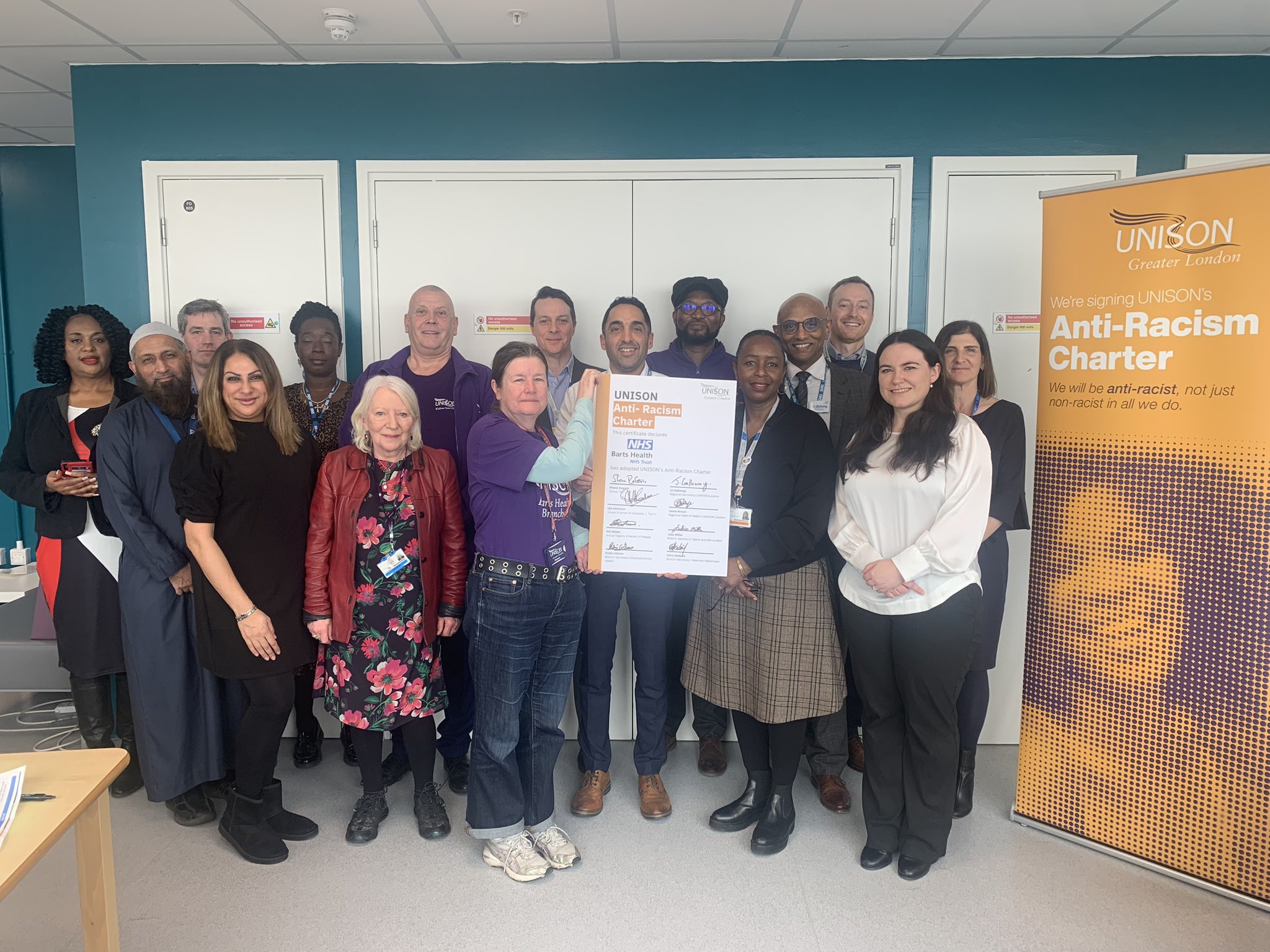 Barts Health signs UNISON’s anti-racism charter | News | News | UNISON ...
