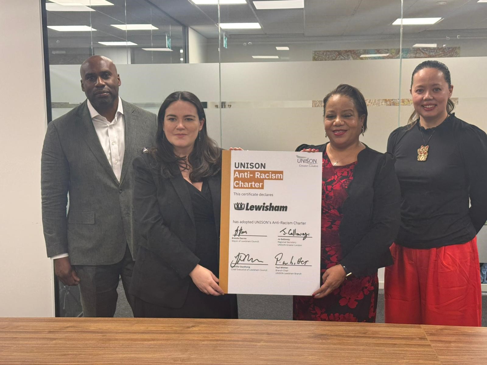 Lewisham Council signs UNISON's charter to tackle racism | Article ...