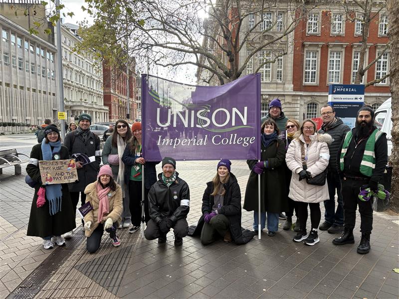 University staff at Imperial College London strike for fair pay | Article, News | News | UNISON ...
